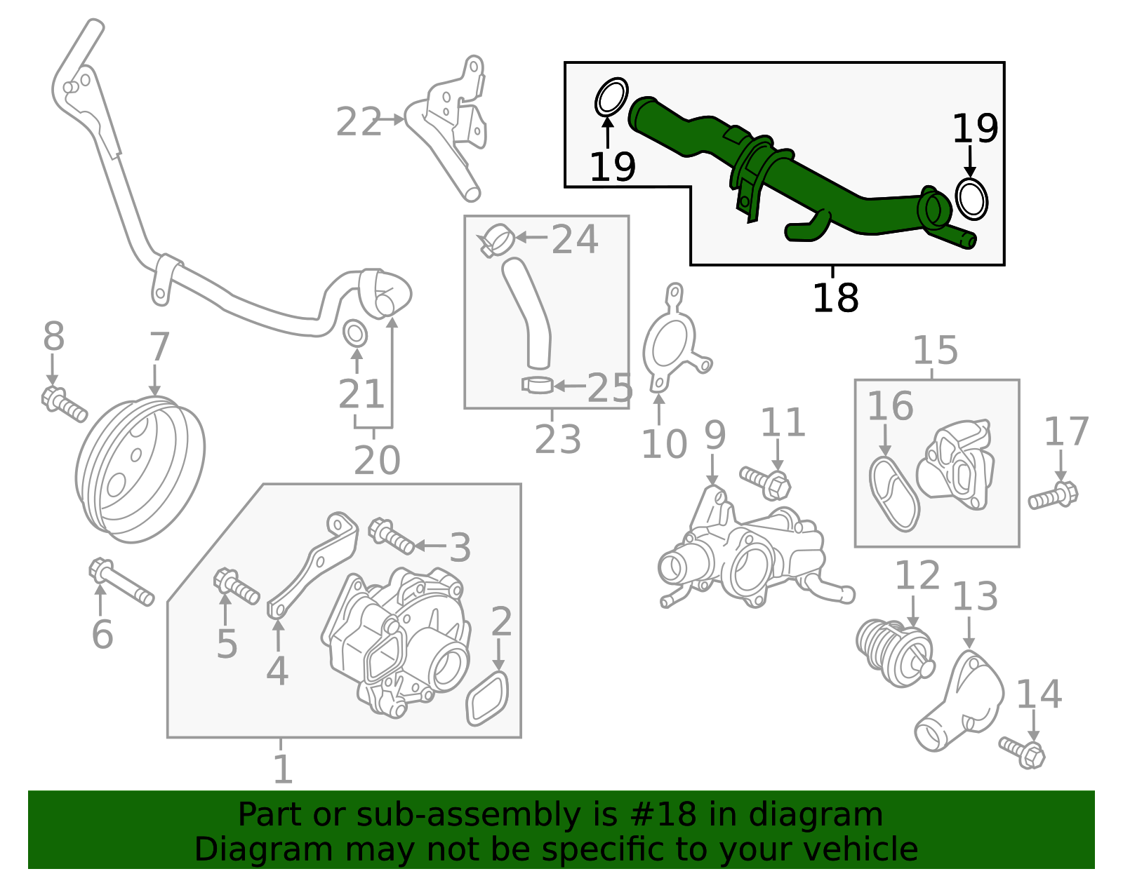 2023-2024 Mazda Water Outlet P5SR-15-17Z | Retail Performance Auto Parts
