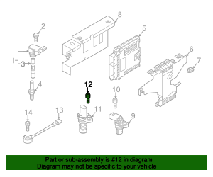2018-2024 Volkswagen Tiguan Crankshaft Sensor Bolt N-107-512-01 | OEM ...