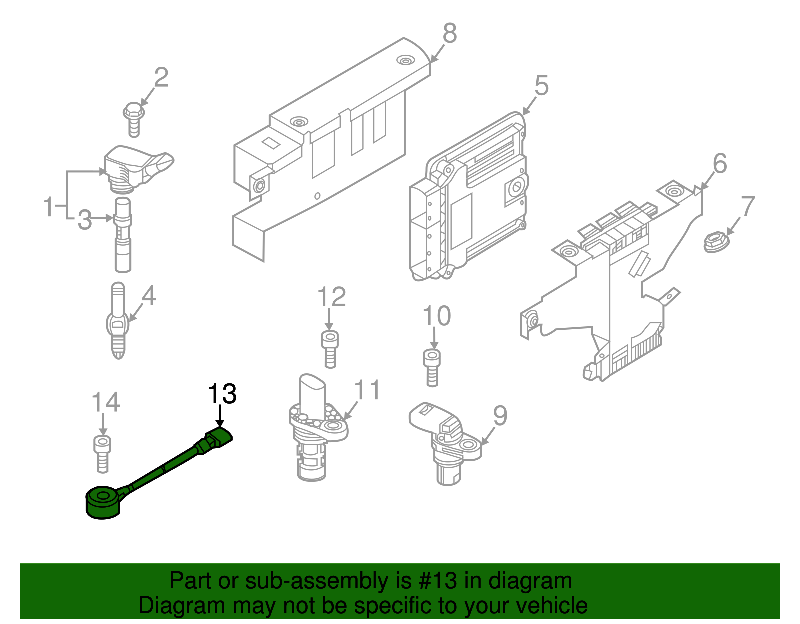2013-2025 Volkswagen Knock Sensor 06K-905-377-F | VW Direct Auto Parts