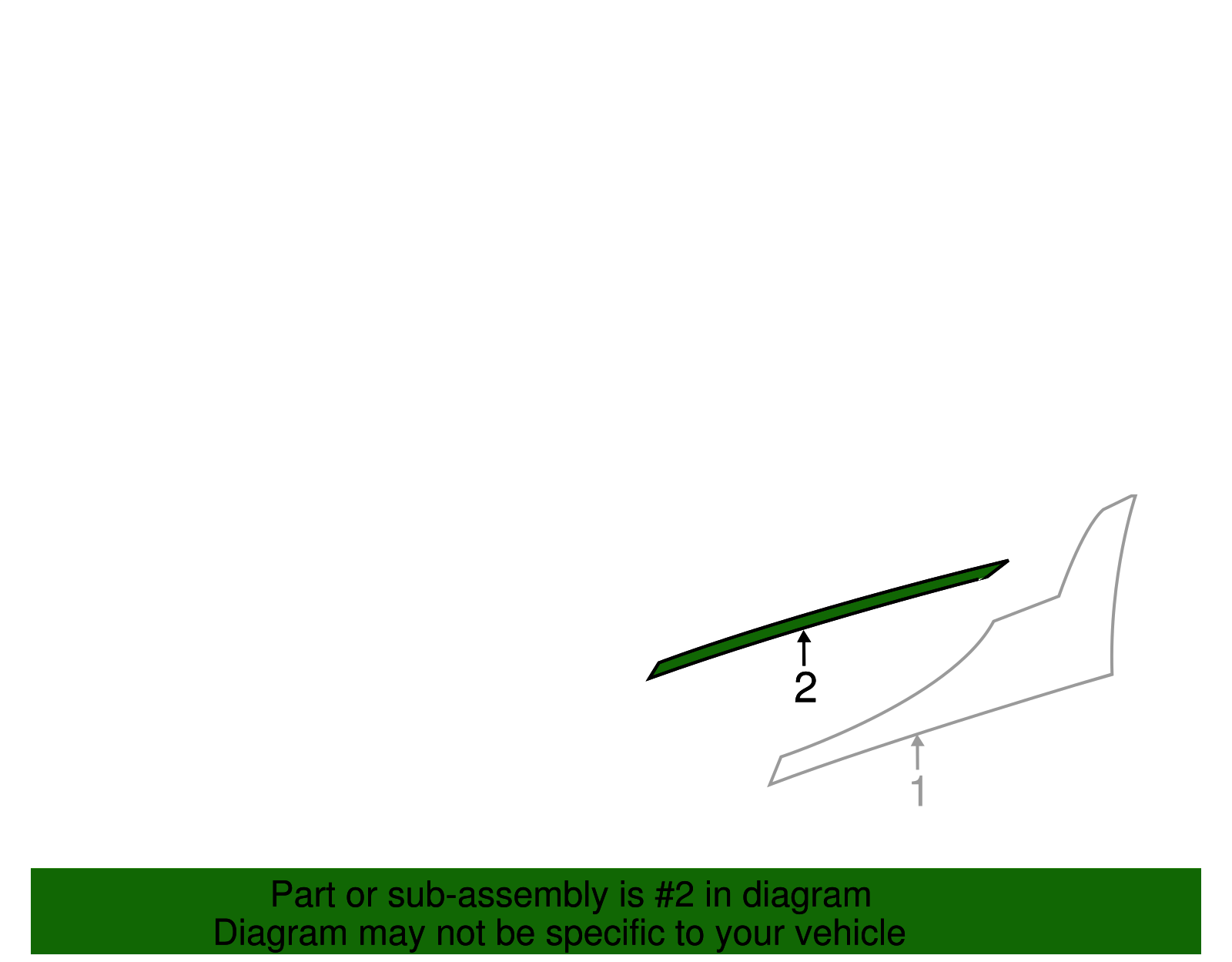 23165425 - Passenger Side Rocker Panel Rear Molding Protector GM 2014 ...