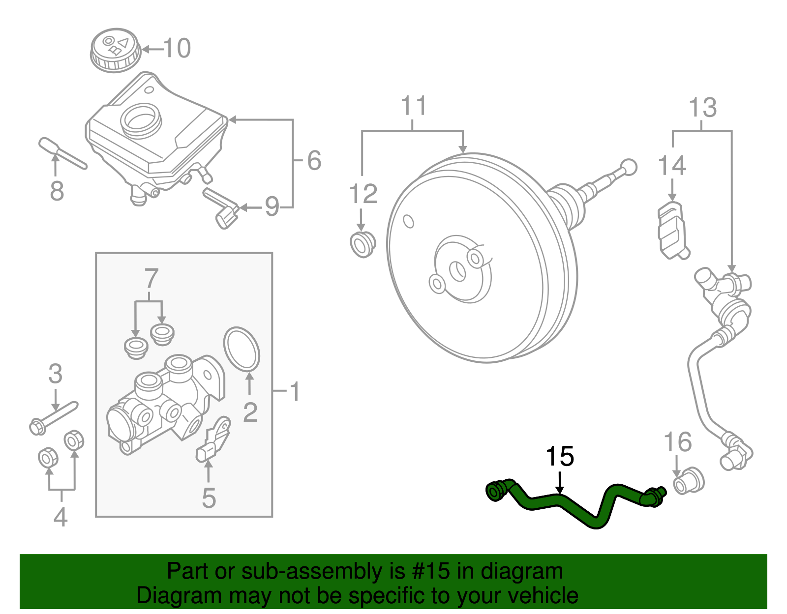 2017-2019 Audi Q7 Vacuum Tube 4M0-611-931-AP | Audi OEM Parts Guy