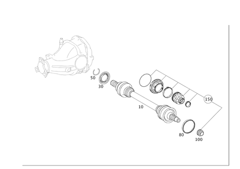 Axle Shaft for 2015 Mercedes-Benz E 350 | Mercedes-Benz USA Parts