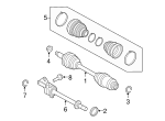 2010-2012 Ford Cv Intermediate Shaft AE5Z-3A329-B | OEM Parts Online