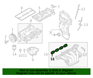 2020-2022 Nissan Sentra Manifold Gasket 14035-5TA0B | TascaParts.com