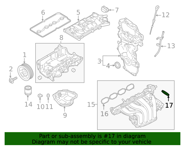 16175-JA00A | Nissan Gasket-Adapter - Genuine OEM | 16175JA00A | Nissan ...