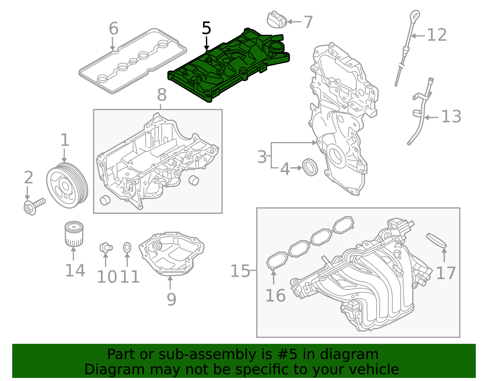 13264-6LB0A - Valve Cover - 2020-2023 Nissan Sentra | Nissan OEM Parts ...