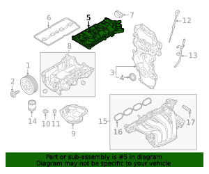 13264-6LB0A - Valve Cover 2020-2023 Nissan Sentra | Nissan Parts ...