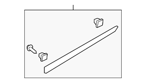 2004-2009 Kia Body Side Molding - Passenger Side (RH) 87722-2F000 ...