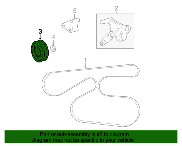 2006-2015 Toyota Idler Pulley 16603-28020 | OEM Parts Online