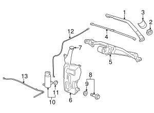 2011-2014 GM OEM NEW 11-14 GM Chevrolet GMC Sierra Windshield Washer ...