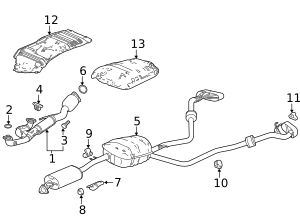 2022-2024 Acura MDX Muffler & Pipe Assembly 18307-TYA-A03 | Acura Parts ...