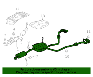 2022-2025 Acura MDX Muffler & Pipe Assembly 18307-TYA-A03 | Acura Parts ...