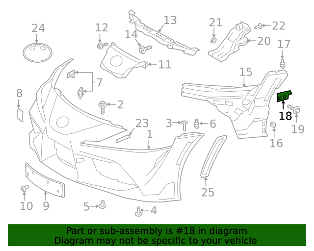2020-2024 Toyota GR Supra Guide Mount 52538-WAA01 | Toyota Parts Center
