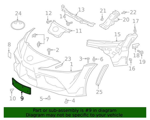 2020-2024 Toyota GR Supra License Bracket 52114-WAA02 | Toyota San ...