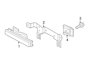 2013-2018 Mercedes-Benz Daytime Running Light Bracket 463-884-09-15-64 ...
