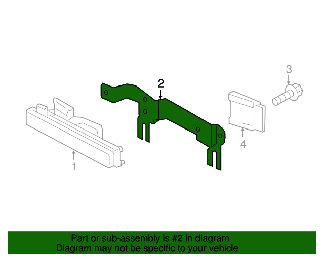 2013-2018 Mercedes-Benz Daytime Running Light Bracket 463-884-09-15-64 ...