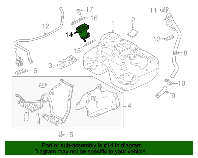 LR036128 - Fuel Gauge Sending Unit 2013-2015 Land Rover LR2 | Land ...