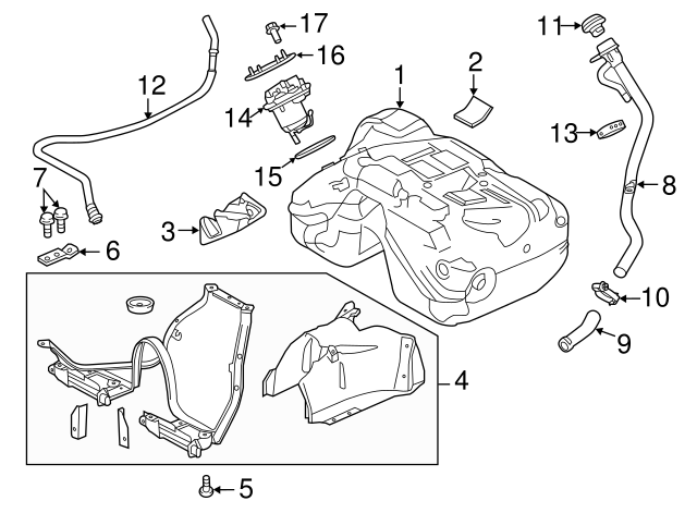 LR036128 - Fuel Gauge Sending Unit 2013-2015 Land Rover LR2 | Land ...