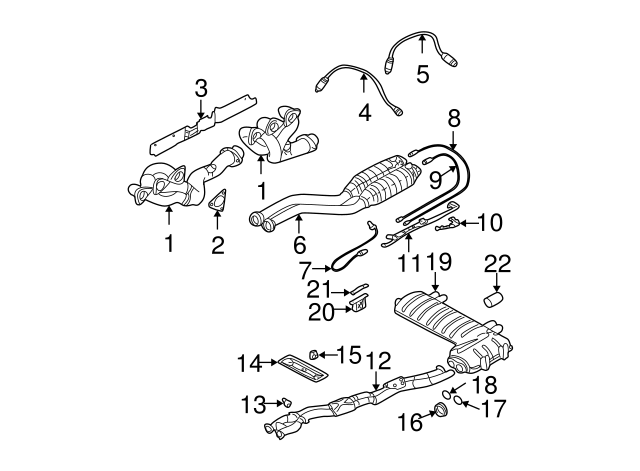 Genuine OEM BMW Catalytic Converter Part# 18107832909 Fits 2001-2006 ...