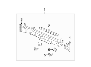 66118-SCV-A00ZZ - Upper Beam 2003-2008 Honda Element | Honda Parts Online