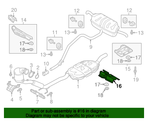 2018-2024 Volkswagen Tiguan Heat Shield 5QA-825-613-F | OEM Parts Online
