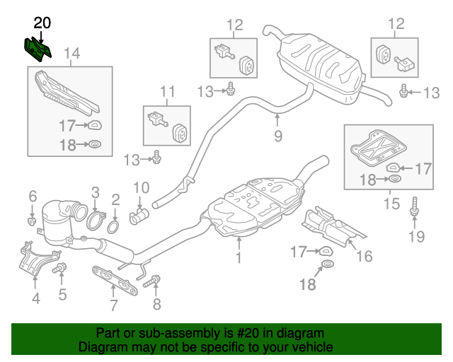 2018-2022 Volkswagen Tiguan Sound Absorber 5QA-825-635 | OEM Parts Online