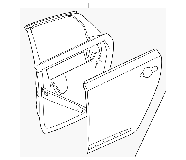 84074987 - Rear Passenger Side Door 2013-2019 Cadillac XTS | GMPartsNow