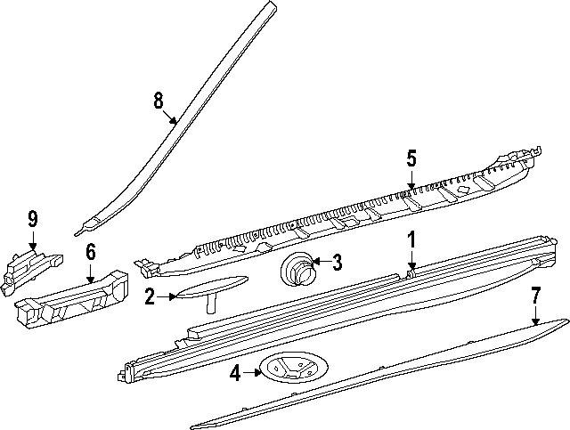 254-690-53-03 - Water Deflector 2023 Mercedes-Benz GLC 300 | Mercedes ...