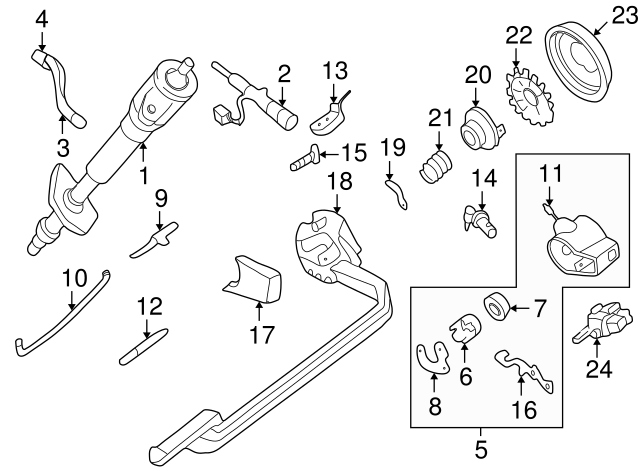 1992-1994 GM Automatic Transmission Shift Lever 15700792 | TascaParts.com