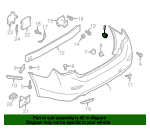 63846-5V000 (638465v000) - 2003-2020 Infiniti Bumper Cover Grommet ...