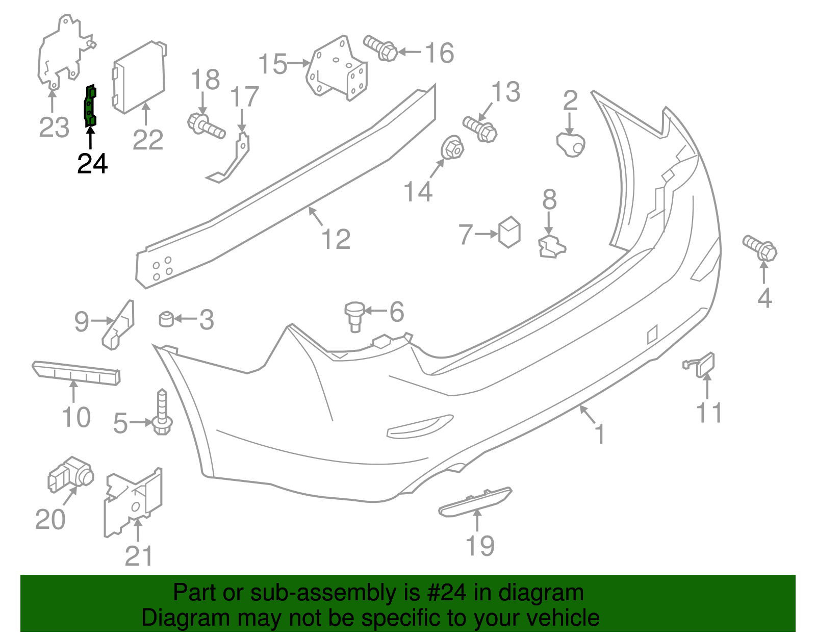 2011-2020 Infiniti Blind Spot Radar Side Bracket 28452-1LA1B | INFINITI ...