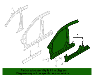 2017-2020 Hyundai Elantra Aperture Panel 71120-F3A00 | OEM Parts Online