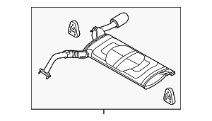 28710-A7860 - Rear Muffler 2013-2018 Kia | Kia.Parts Store