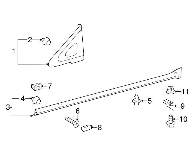 2016-2022 Lexus Rocker Molding 75860-0E030 | OEM Parts Online
