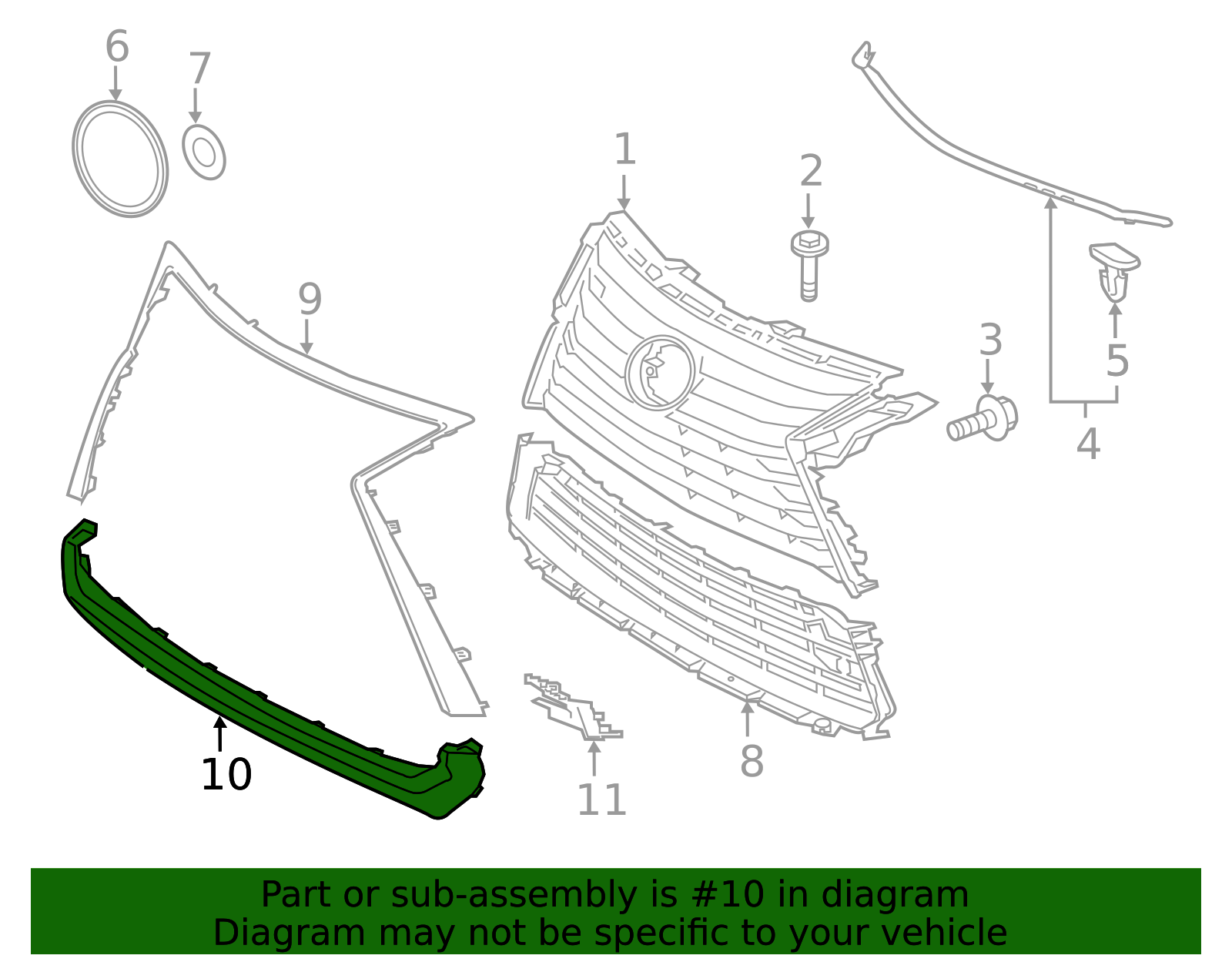 53122-48050 - Lower Molding For 2016-2019 Lexus | Lexus OE Parts