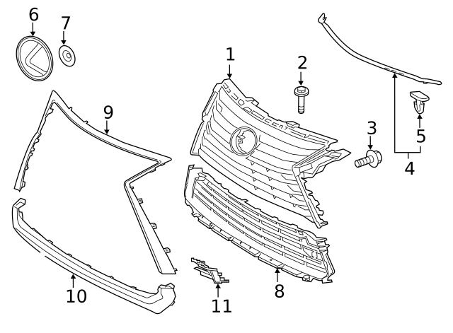 2018-2019 Lexus Hole Cover 52127-48140 | toyolexparts