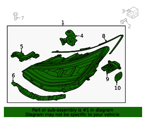 2020-2022 Hyundai Sonata Headlamp Assembly 92101-L0100 | OEM Parts Online