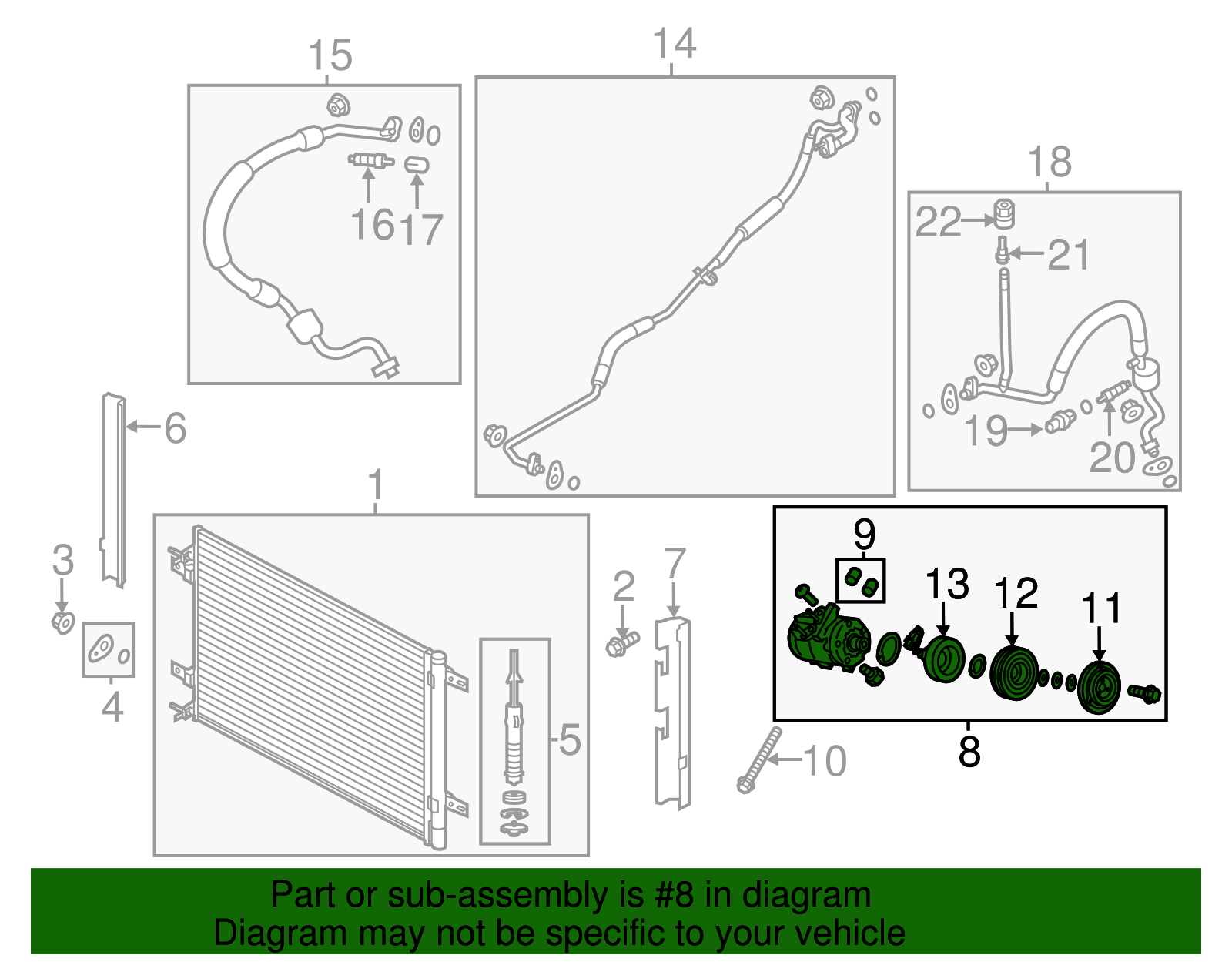 OEM Ford Compressor For 2011-2016 Ford - Part No. BC3Z-19703-C | Karl ...