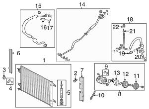2011-2016 Ford Compressor BC3Z-19703-C | Online Ford Parts Catalog