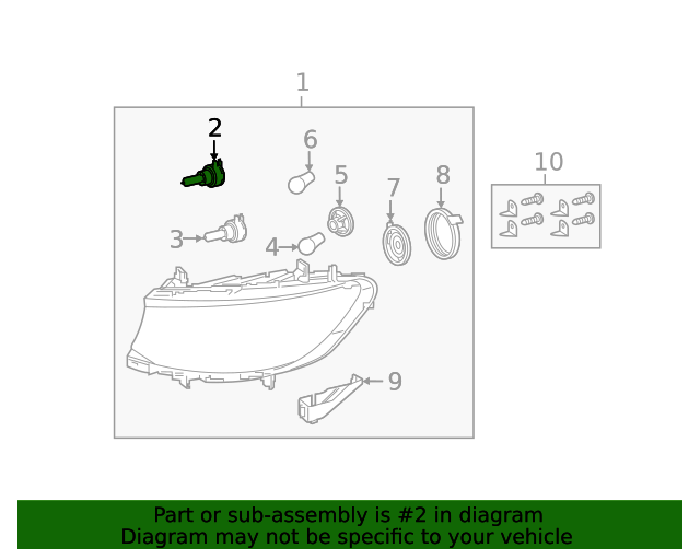000000-007420 - High Beam Bulb 2013-2023 Mercedes-Benz | Mercedes-Benz ...