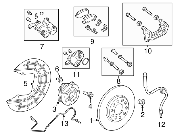 2015-2023 Jeep Renegade Rear Pads 68606616AA | Mopar Parts Canada