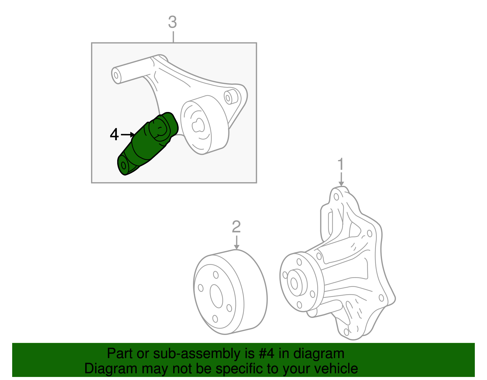 2006-2015 Toyota Serpentine Tensioner 16620-0H021 | Retail Performance ...