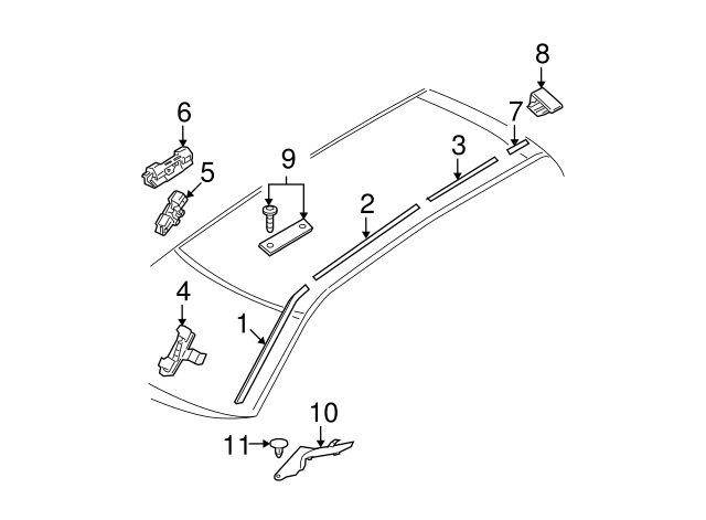 Genuine Drip Molding Clip for 1999-2007 Volvo | Part# 8622906 | Over 30 ...