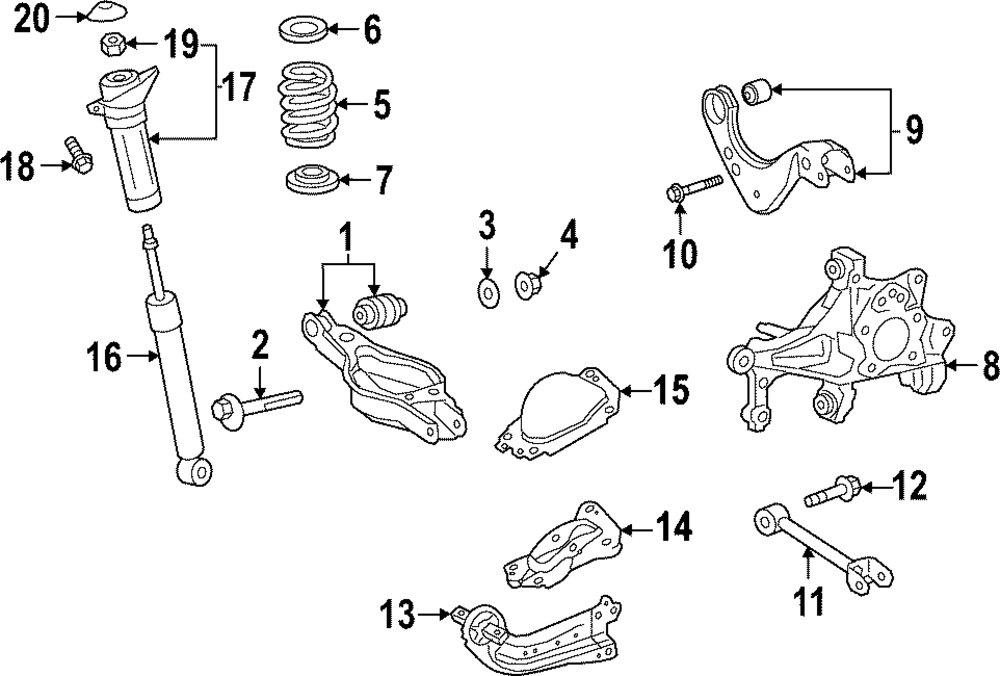 48530-8Z232 - 2023-2024 Toyota Corolla Cross - Shock | Sparks Parts