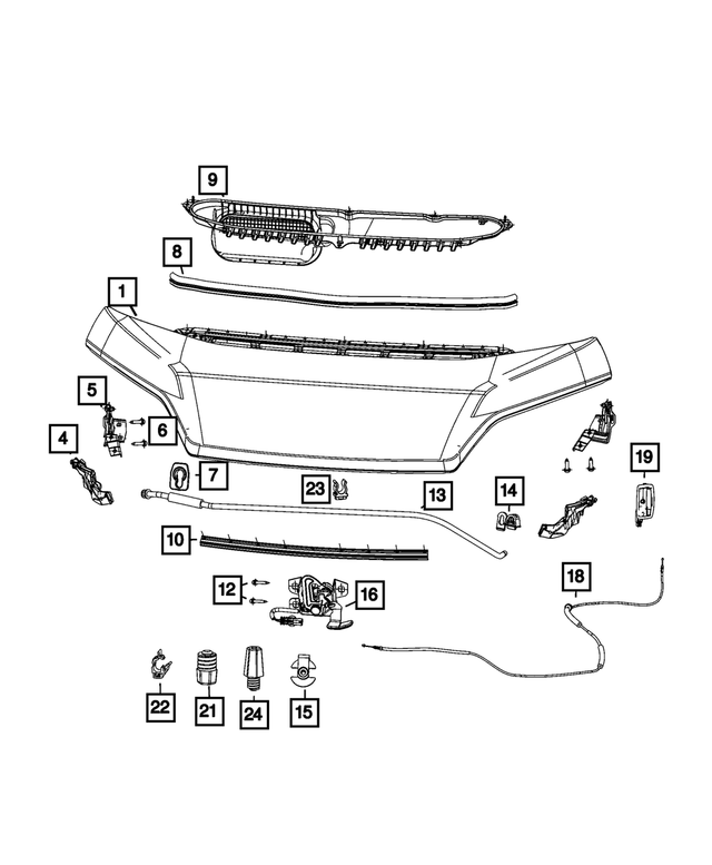 2023 Ram Overslam Bumper, Left 68452466AA | Mopar Estores