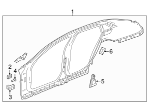 2018 Cadillac CT6 Uniside Assembly - Passenger Side (RH) 84237217 ...