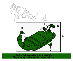 18308608167 - 2014-2020 BMW i8 Muffler & Pipe (18-30-8-608-167) | BMW ...