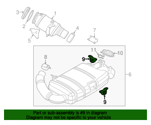Genuine BMW 18-30-8-654-971 | Muffler & Pipe Hanger | FREE Shipping on ...