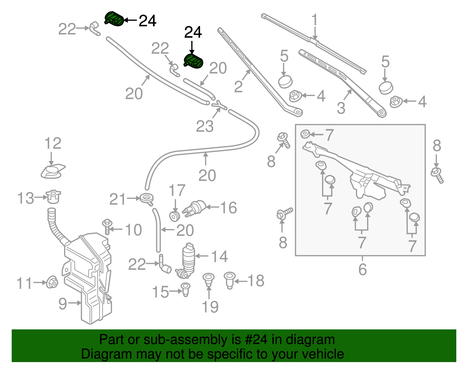 2015-2018 Audi Heated Nozzle 8U0-955-987-A | OEM Parts Online
