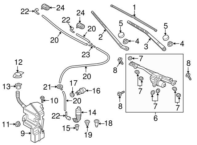 2015-2018 Audi Washer Fluid Reservoir 8U0-955-453-Q | AutoNation Parts